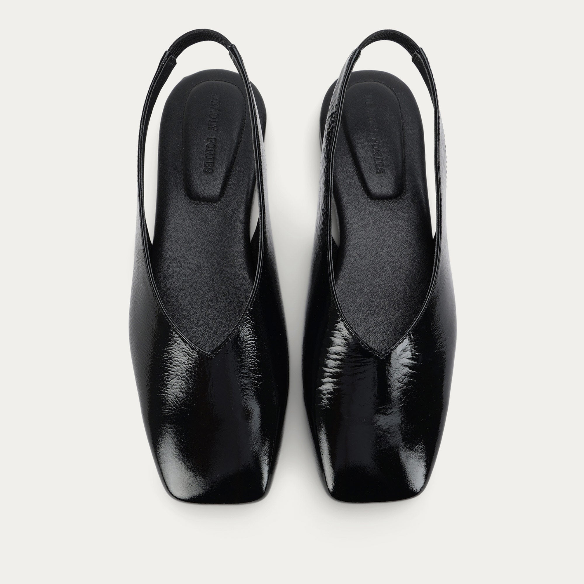 Saddleback Flat - Black Patent– Head Over Heels NZ